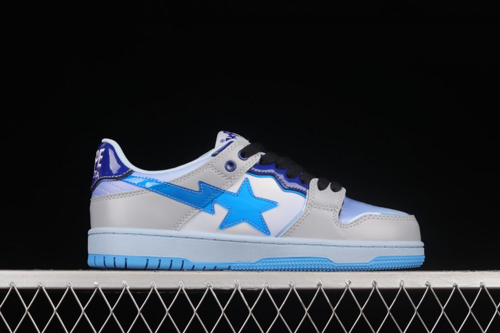 A Bathing Ape Bape SK8 Sta Blue White - Bmai